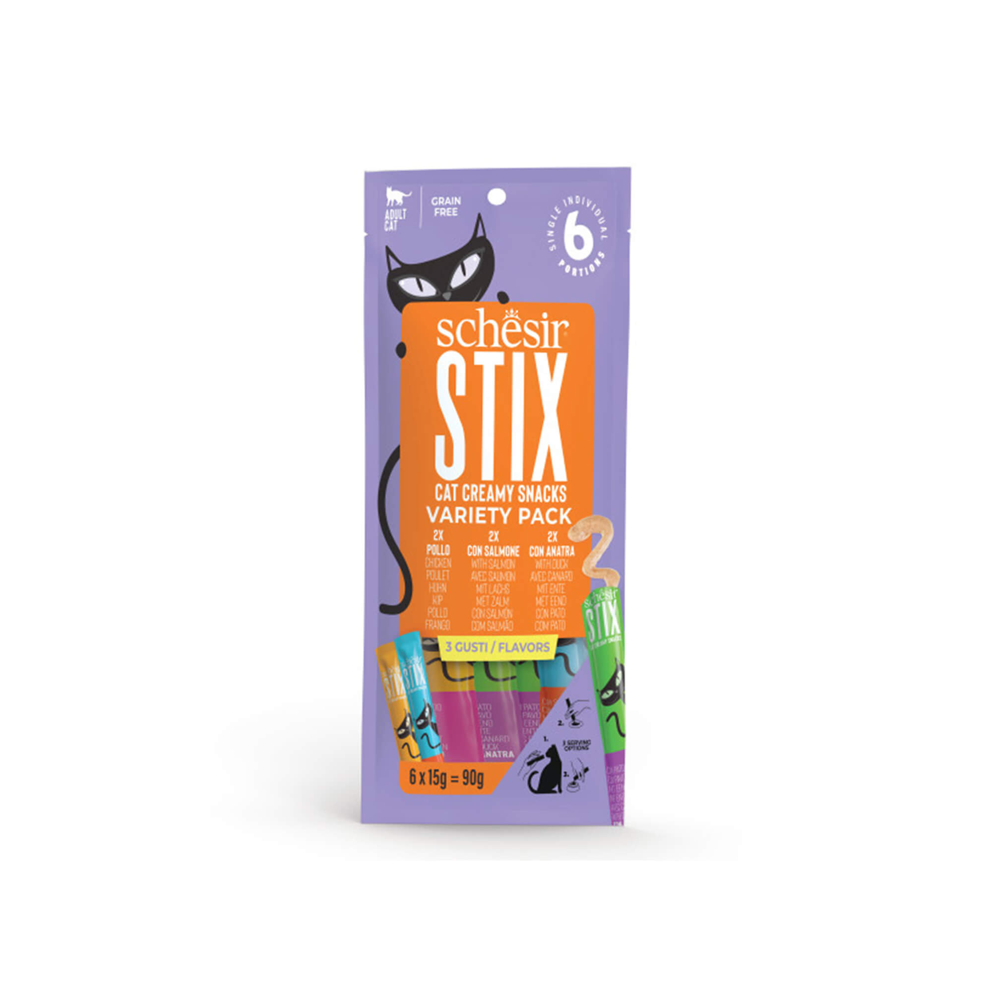 Schesir Stix mixed flavors, 90g