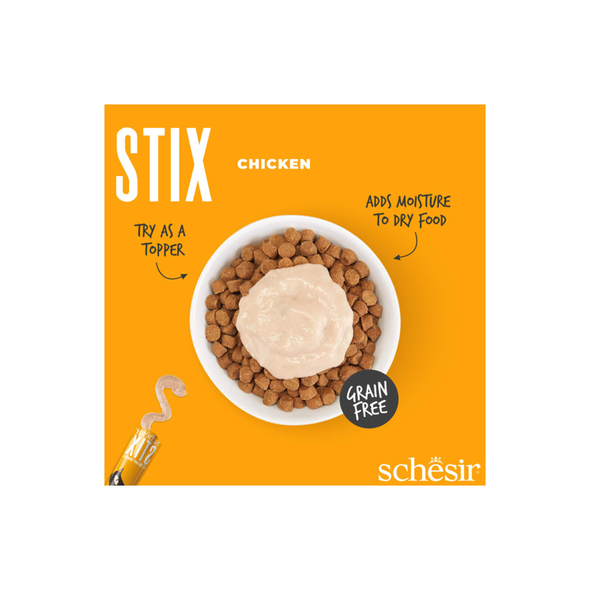 Schesir Stix chicken, 90g