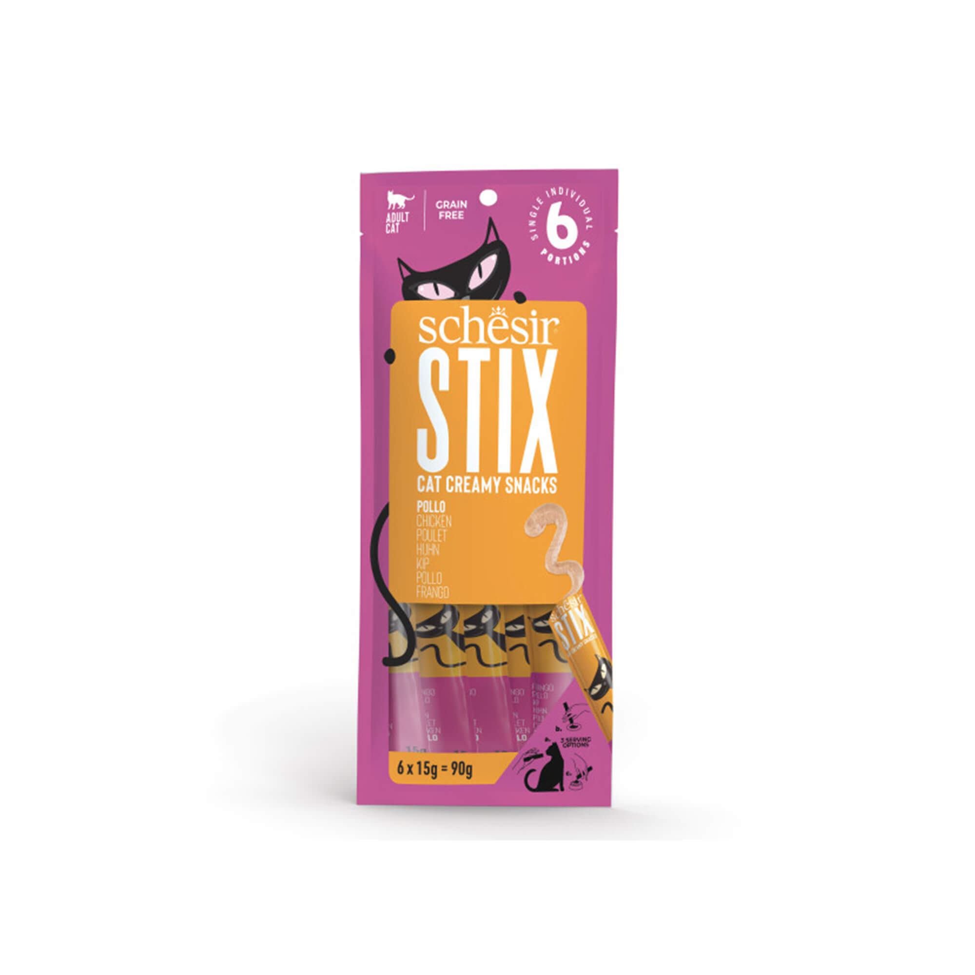 Schesir Stix chicken, 90g