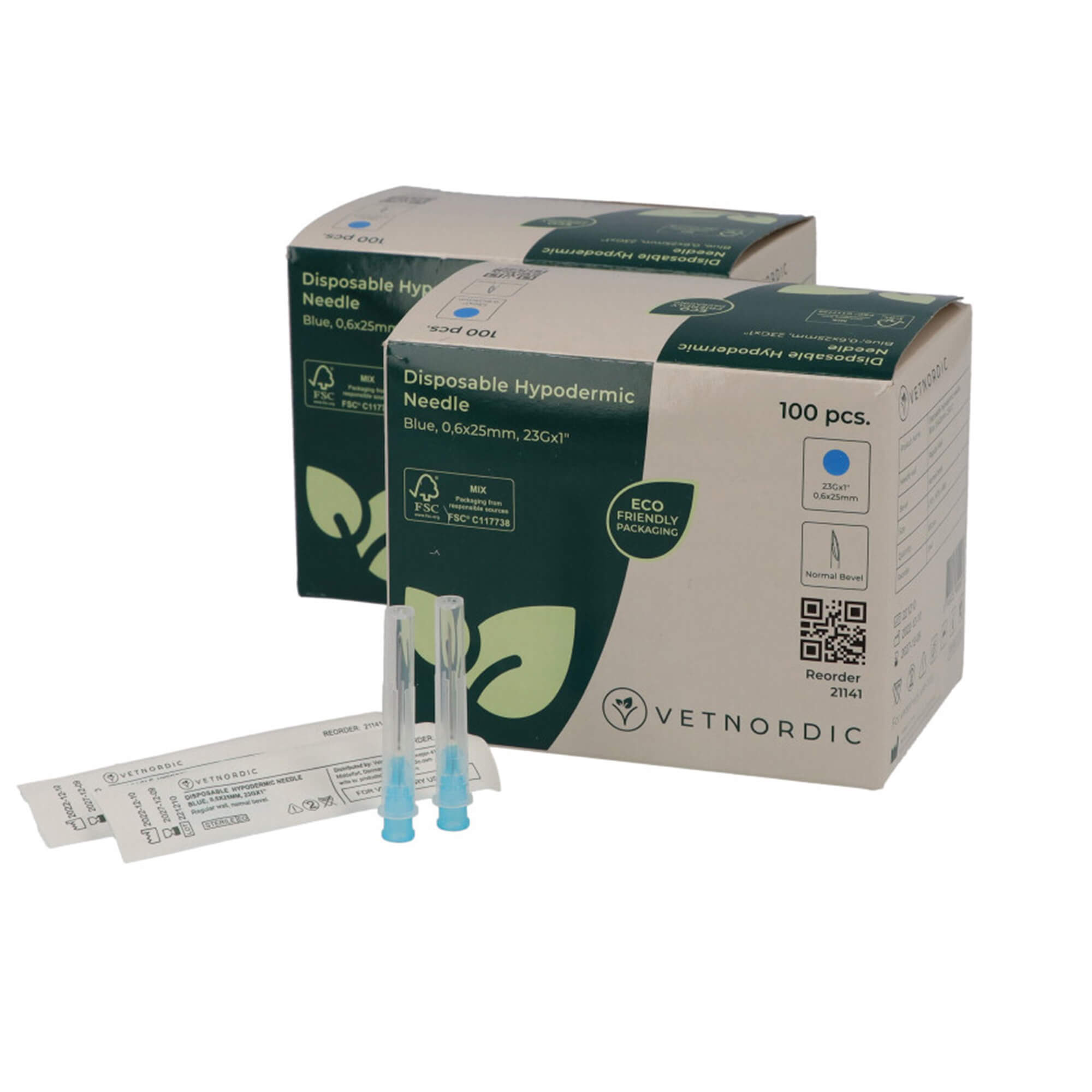 Vetnordic Igla Hipodermalna Jednokratna, 0,6 X 25 mm, 23G X 1", Plava ...