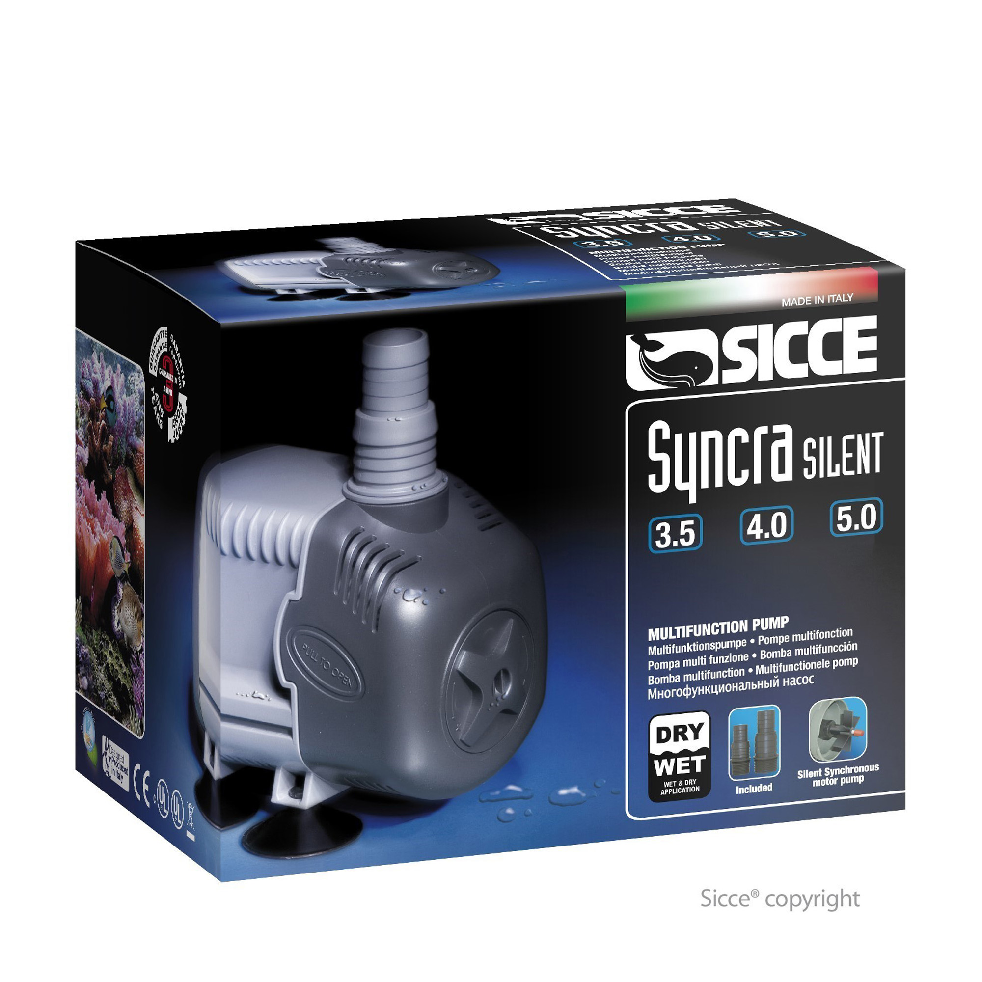 Sicce Syncra Pump 5.0 5000 l/h H 380 cm 230-240V 50Hz EU 3P 10 m