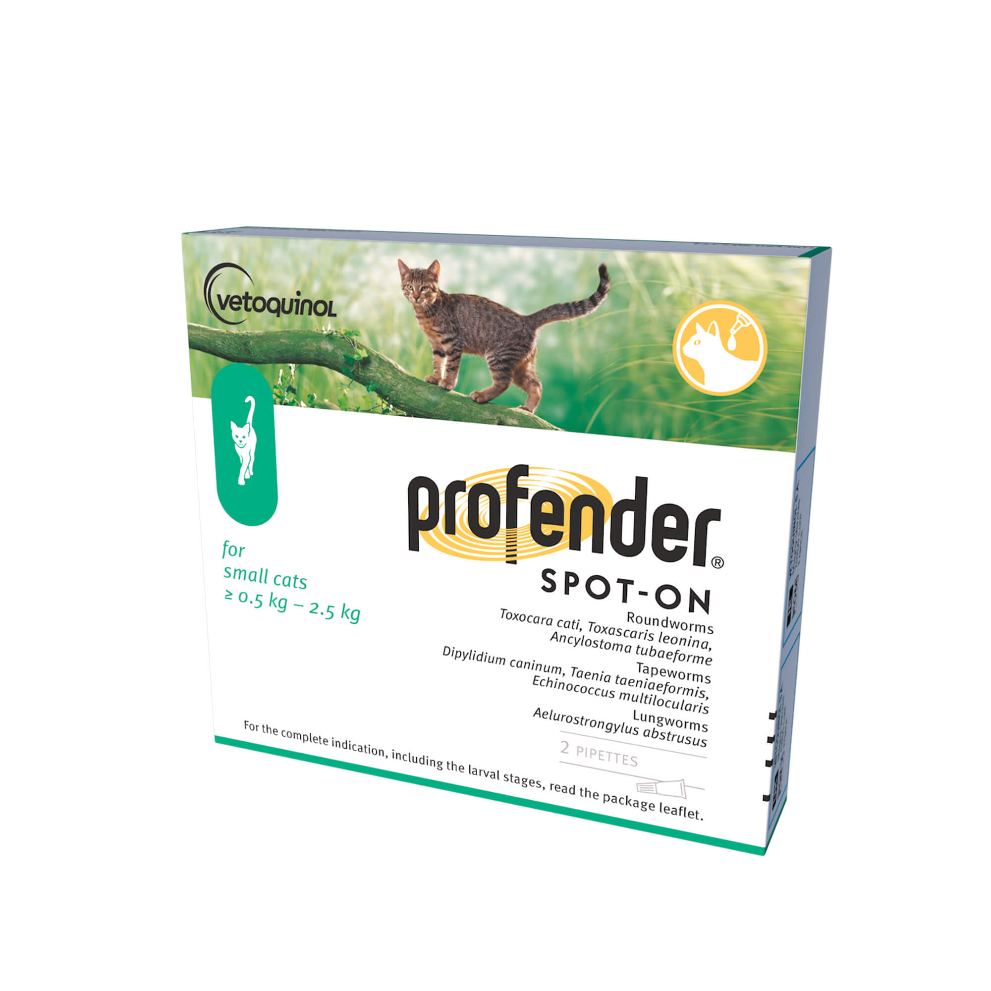 Profender® Spot-On otopina za male mačke 0,5-2,5 kg 2/1