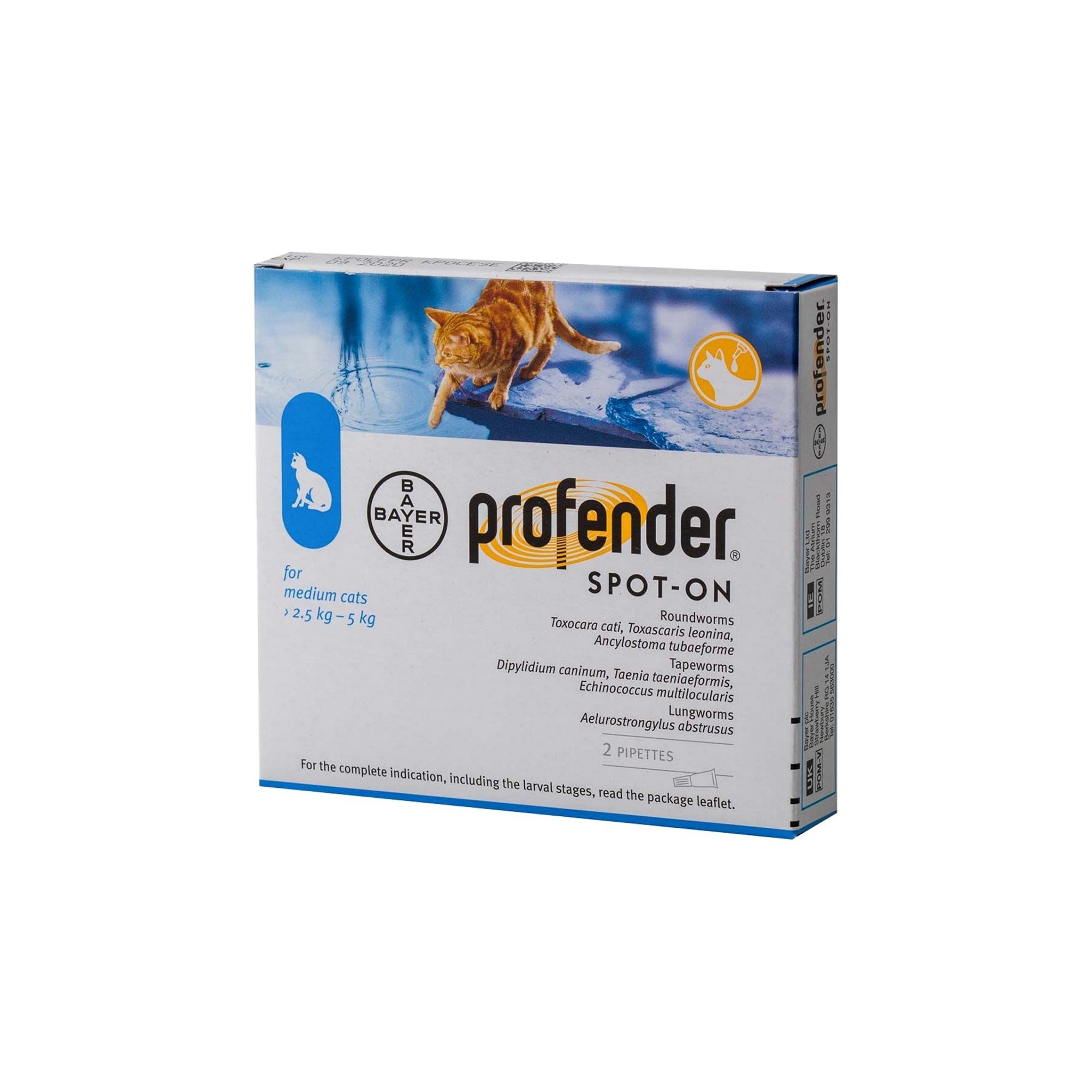 Profender® Spot-On otopina za srednje velike mačke 2,5-5 kg 2/1